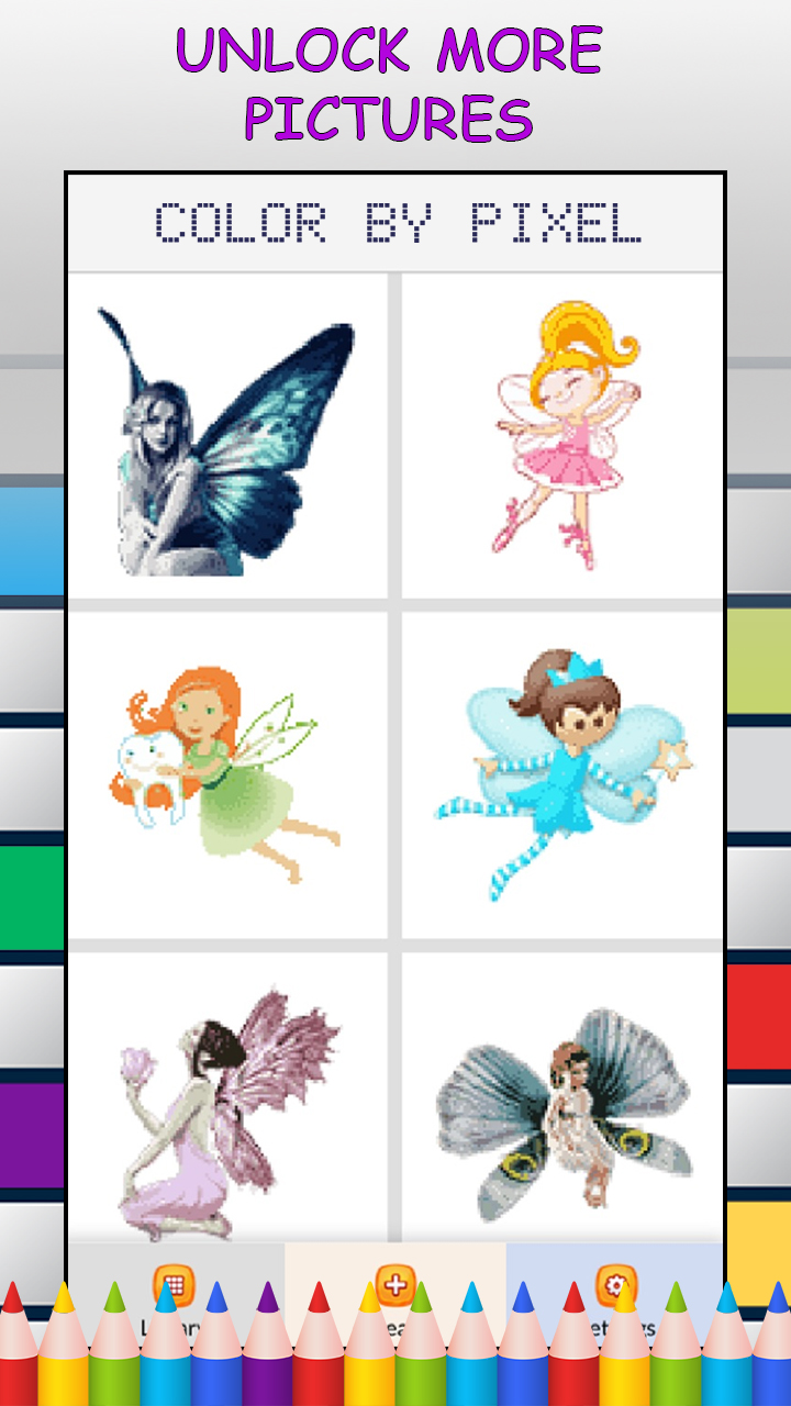 Fairies Color by Number - Pixel Art Game - App on Amazon Appstore