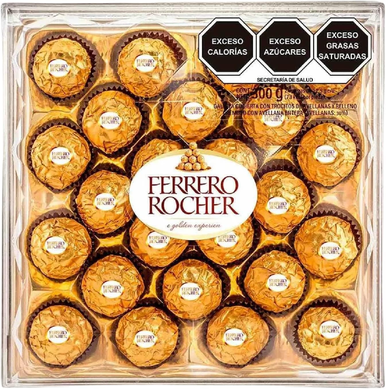 FERRERO ROCHER DE 24 PZAS chocolate para navidad pack caja : Amazon.com ...