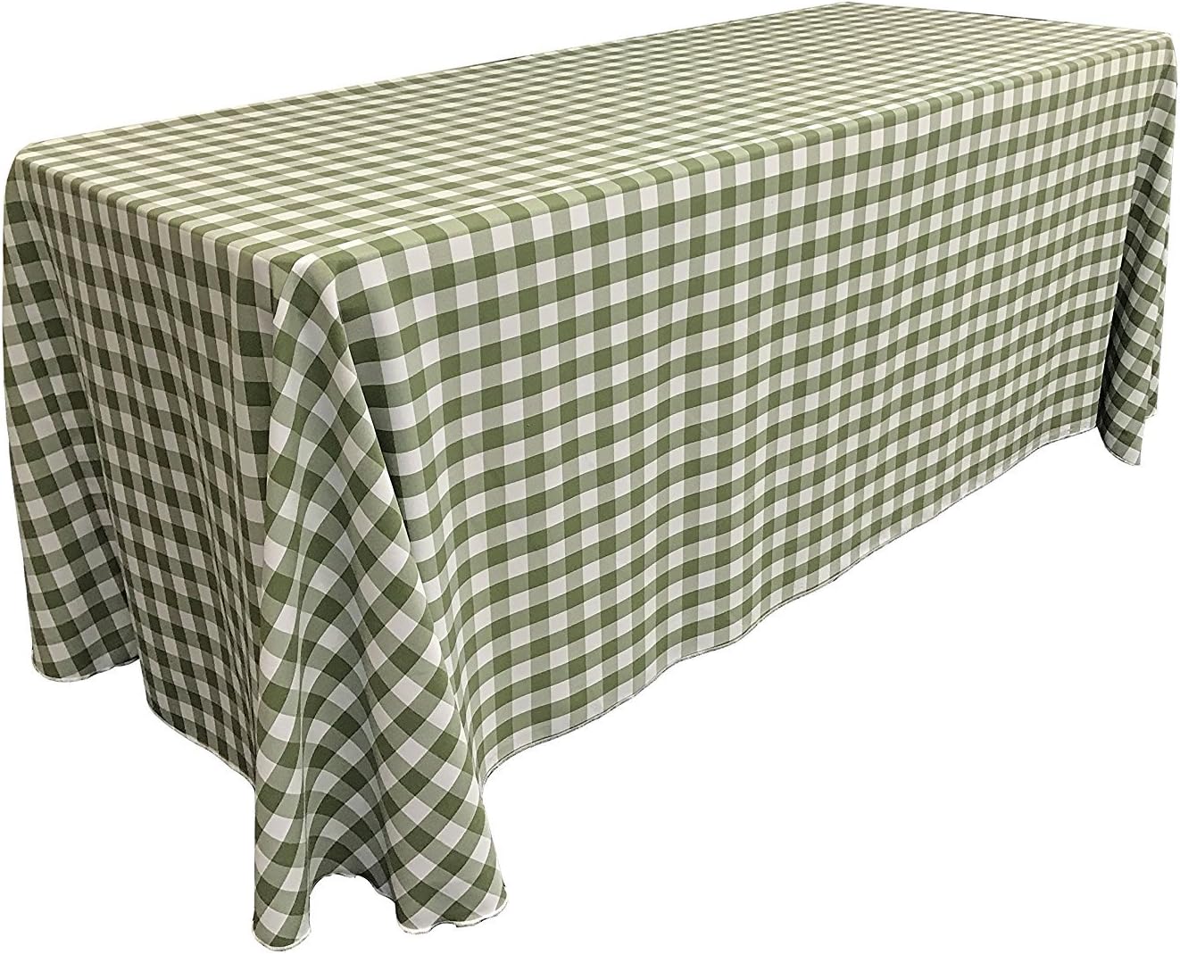 Amazon.com: Runner Linens Factory Rectangular Checkered Tablecloth ...