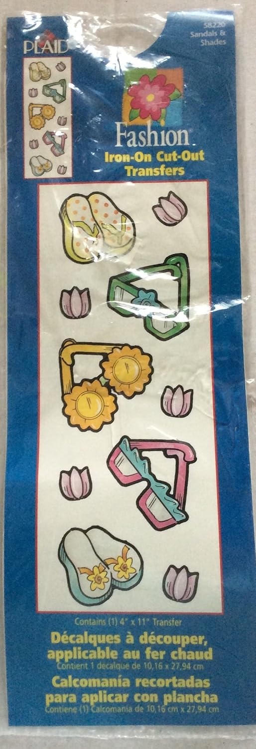 Amazon.com: Sandals & Shades - Iron-On cut-out Transfer : Arts, Crafts ...