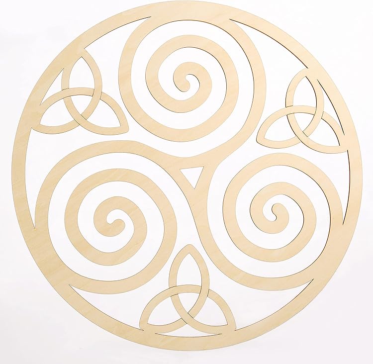 Fourth Level Mfg Designs Triskele Knot Wooden Wall Art I | Desertcart INDIA