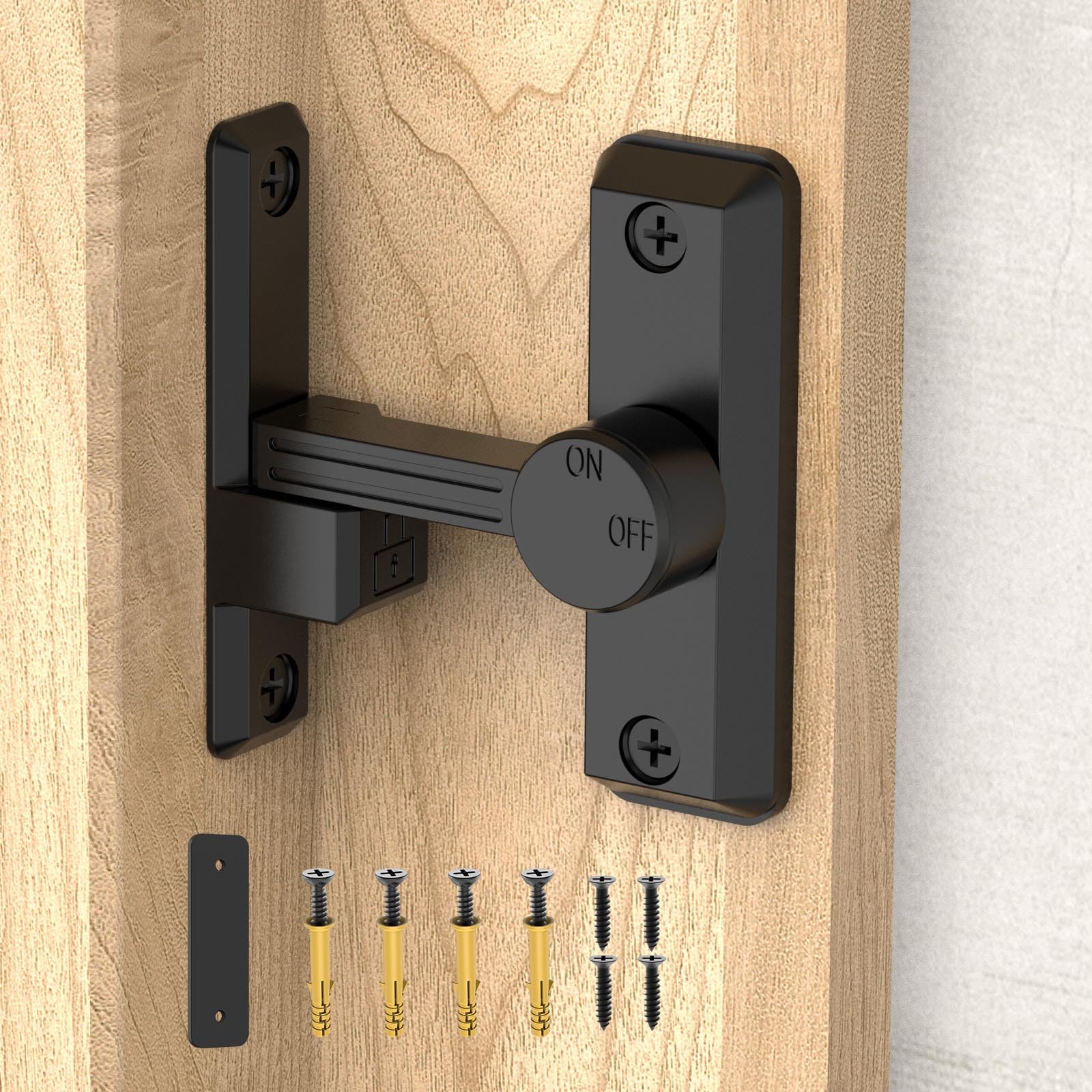 Amazon.com: Mixizigoz Barn Door Lock Latch-90/180 Degree Flip Sliding ...