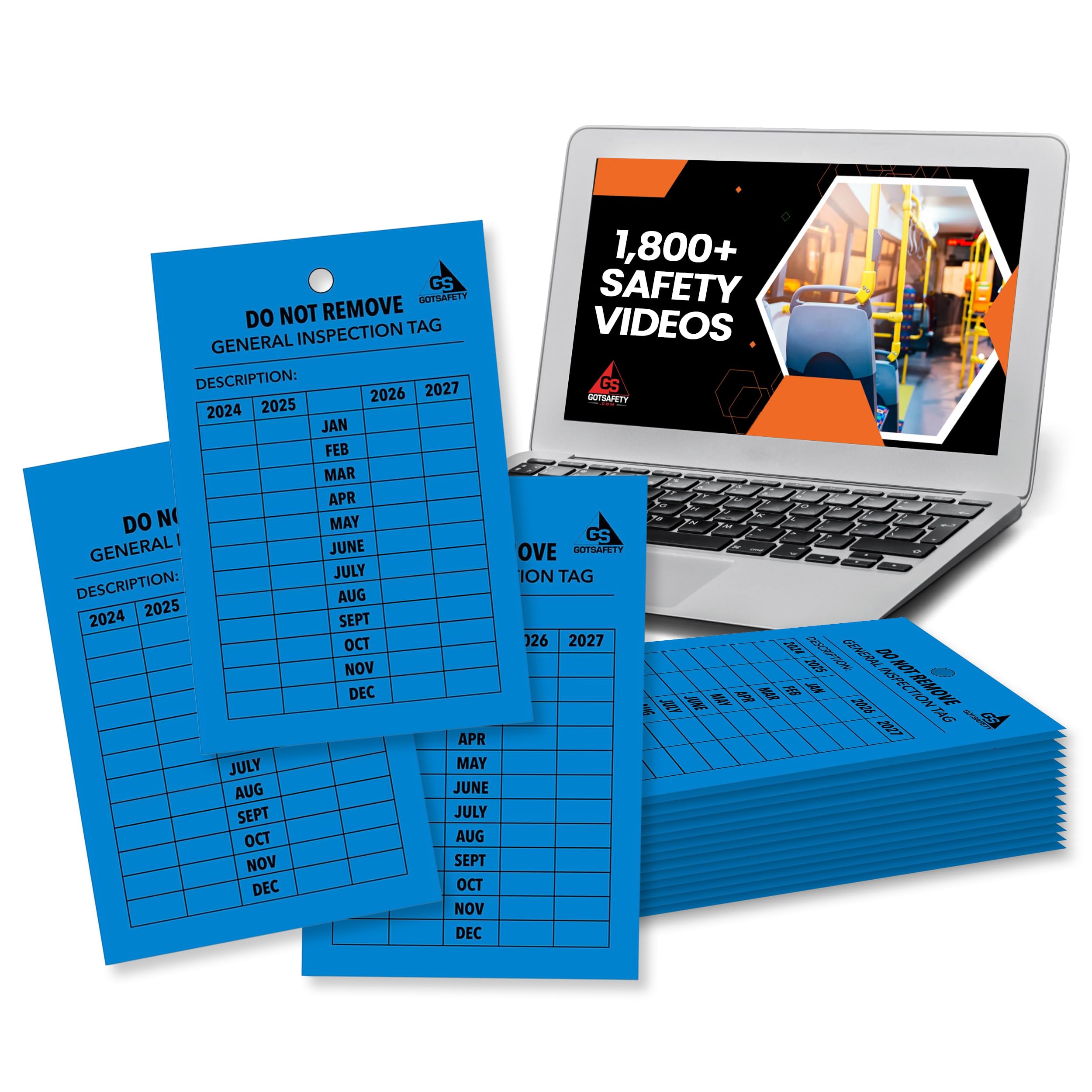 Snapklik.com : GOTSAFETY General Monthly Inspection Tags - 25 Pack For ...