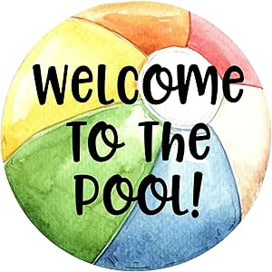 Amazon.com: Round Metal Tin Sign Rustic Wall Decor Wall Plaque Welcome ...