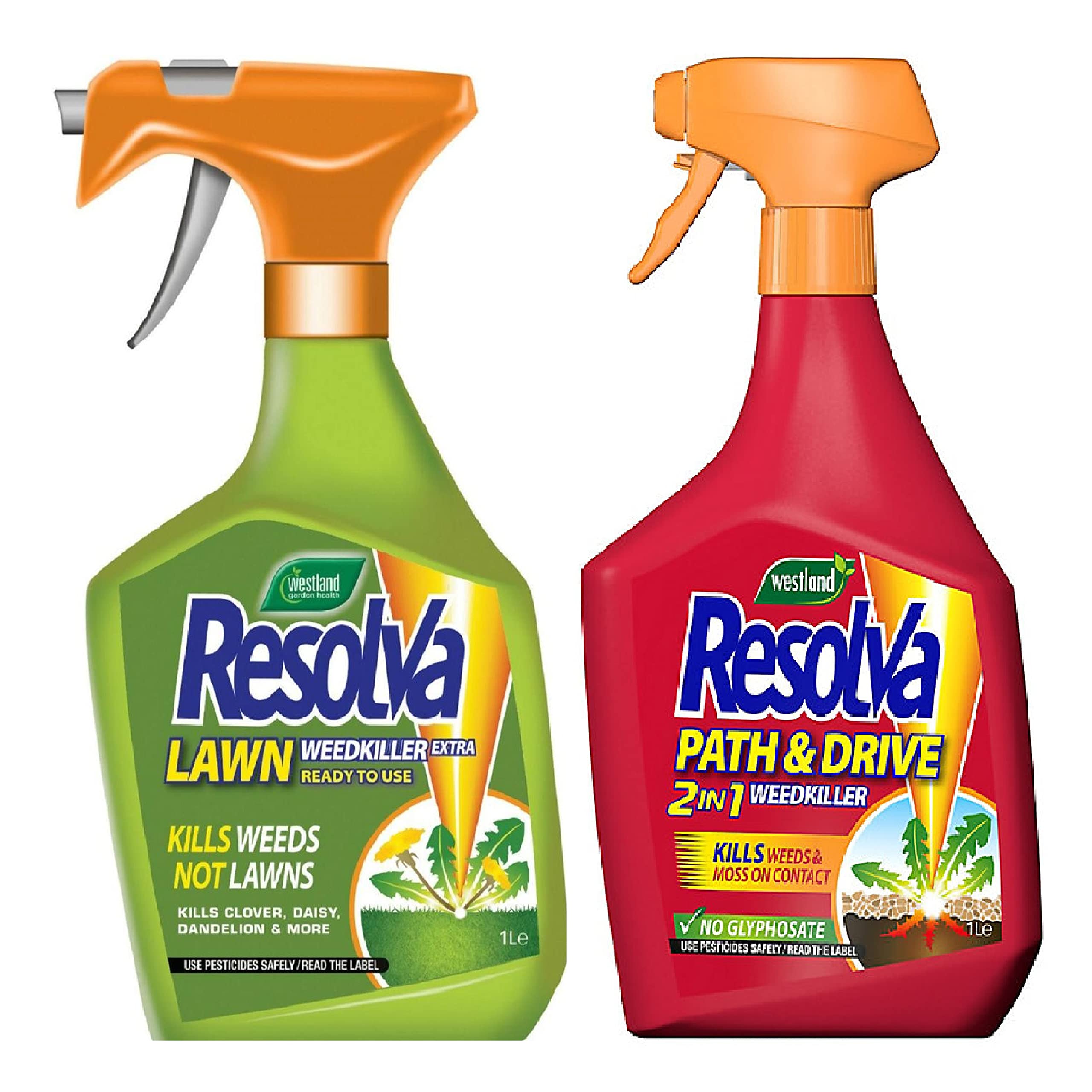 Garden Resolva Weed Killers Bundle - Path and Drive 1L Weedkiller ...