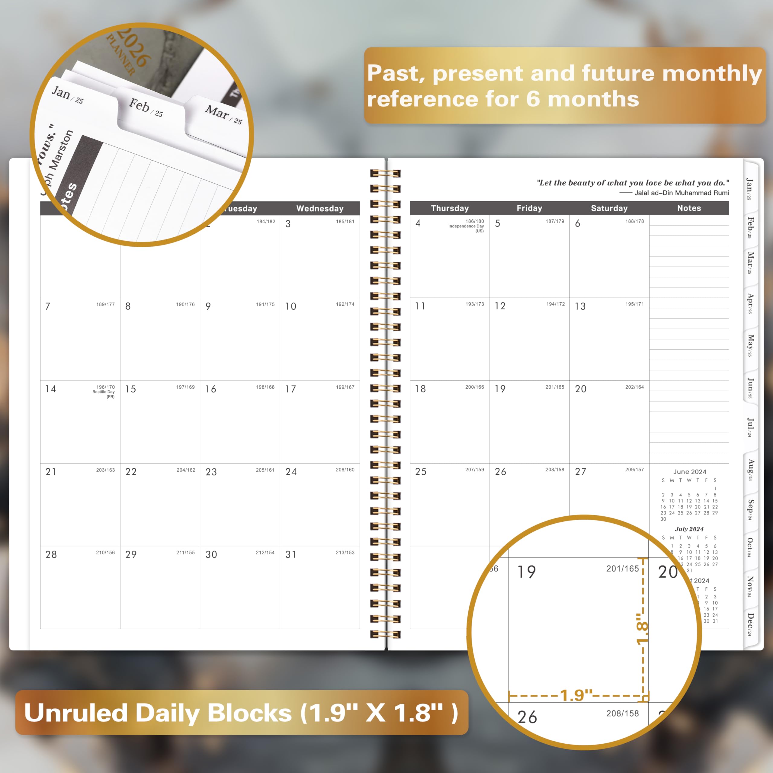 Snapklik.com : 2024-2026 Monthly Planner/Monthly Calendar - JULY 2024 ...