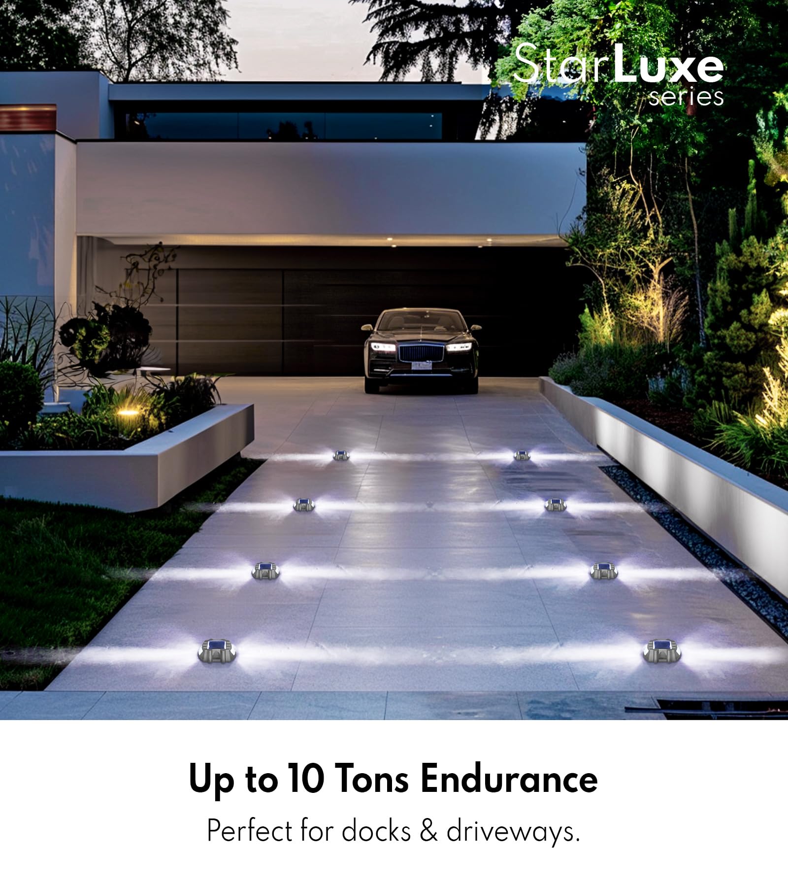 Snapklik.com : Driveway Lights Solar Powered LED 12 Pack, Outdoor Solar ...