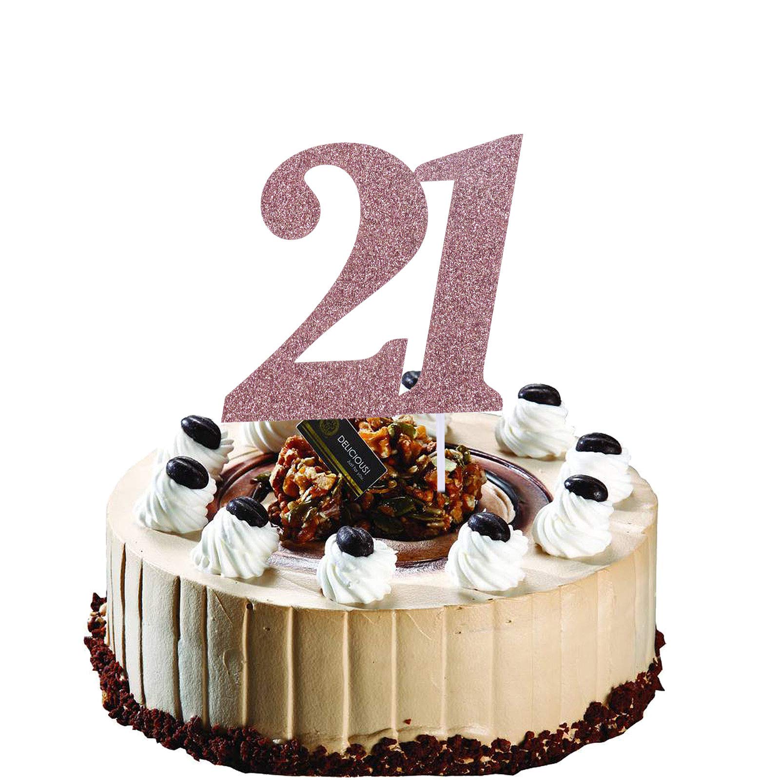 Rose Gold 21st Birthday Decorations for Girl, 21 Birthday Party ...