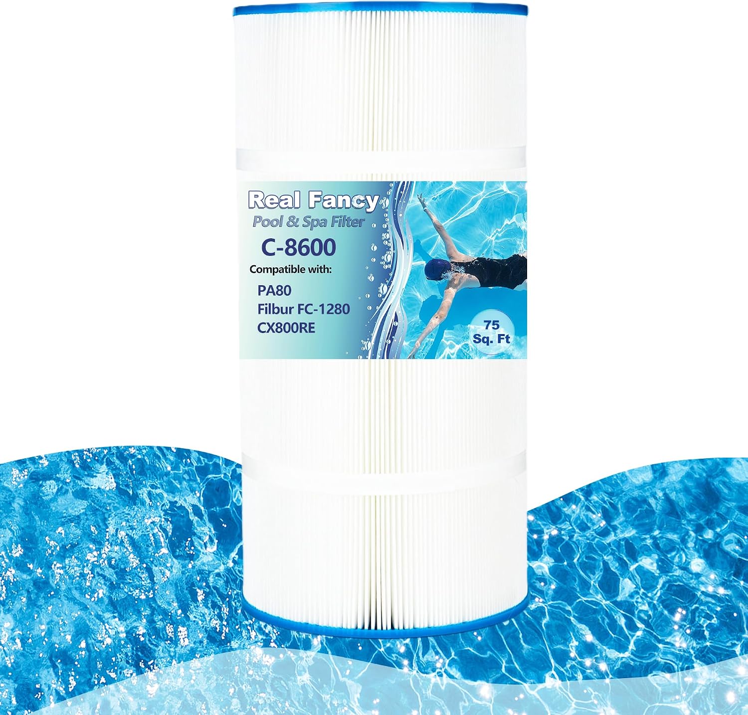 Amazon.com: Real Fancy Swimming Pool Filter Replaces C-8600, Filbur FC ...
