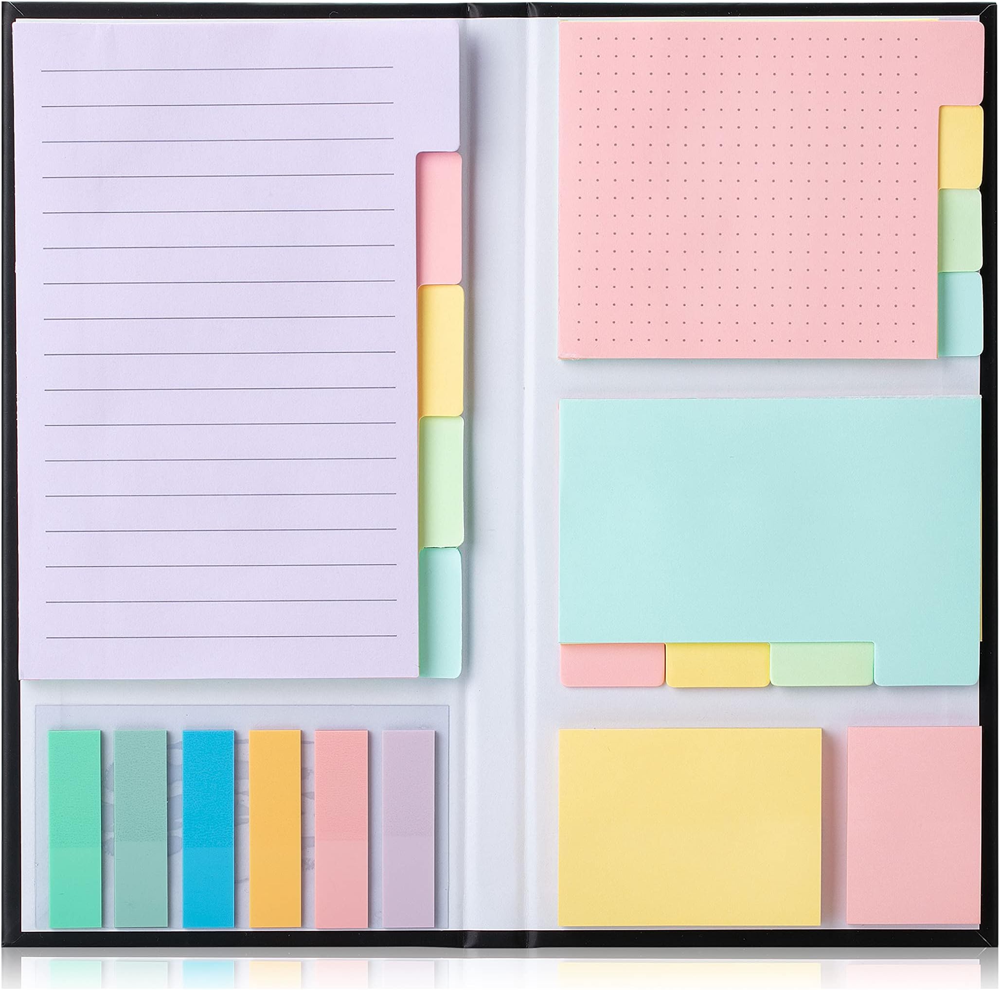 Amazon.com : Aesthetic Pastel Sticky Notes Set of 528 with Tabs For ...