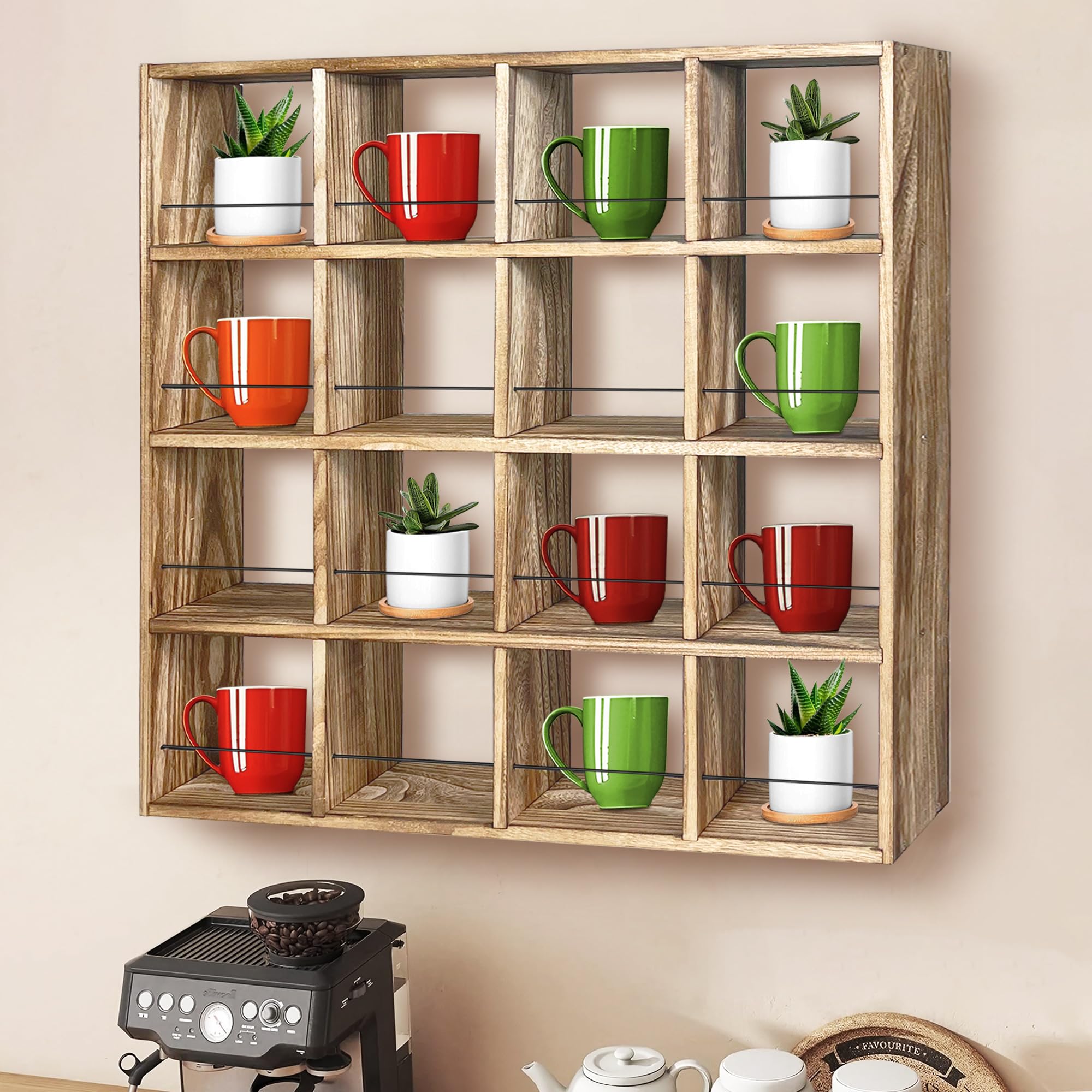 Amazon.com - Montex Mug Rack, Mug Rack Wall Mounted, Coffee Mug ...