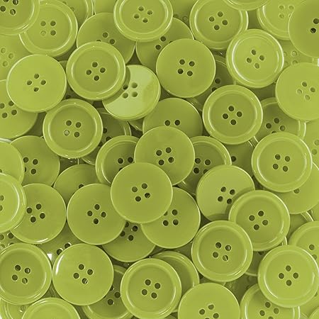 Amazon.com: 100 Pack 1 Inch Buttons Flatback Sewing Colored for Arts ...