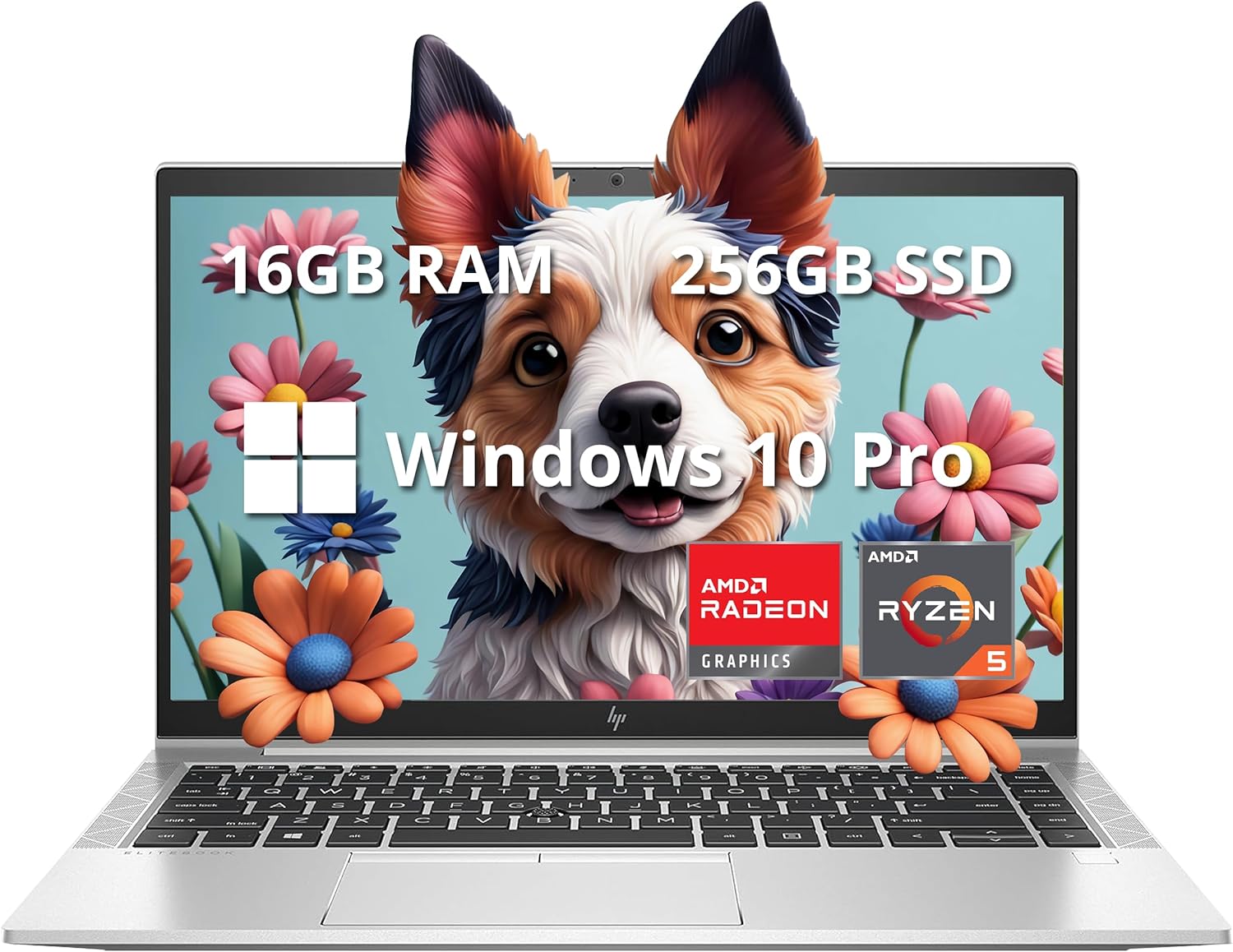 HP EliteBook 845 G8 FHD Business Laptop de 14 pulgadas, AMD Ryzen 5 Pro 5650U, 16 GB DDR4 de RAM ...