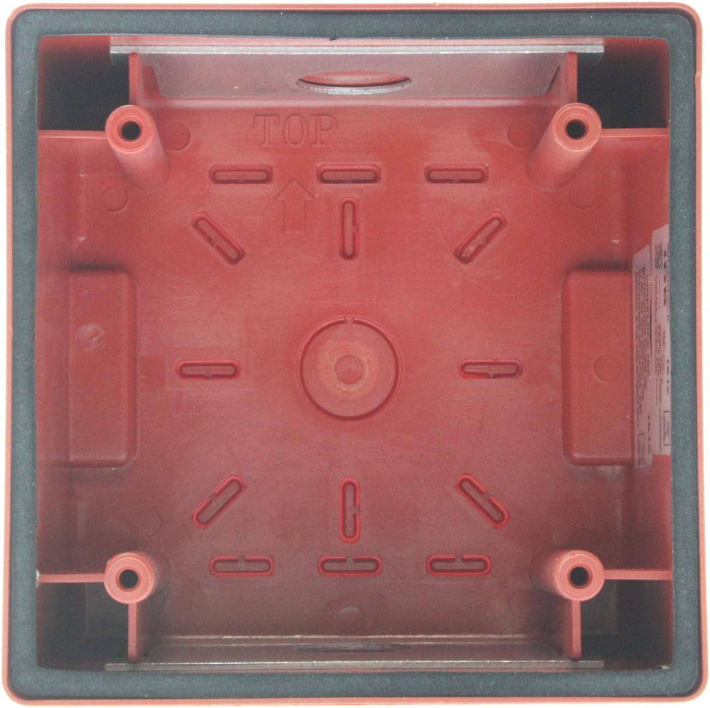 Cooper Wheelock IOB-R 105046 Indoor/Outdoor Red Alarm Device Back Box ...