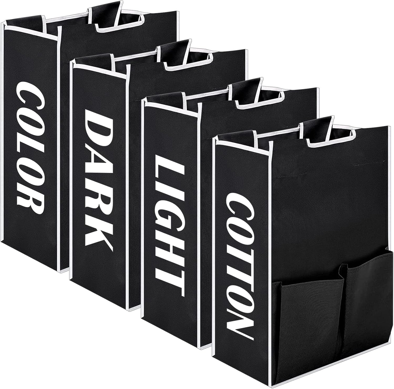 Amazon.com: Laundry Sorter Replacement Bags 4 Section Laundry Hamper ...
