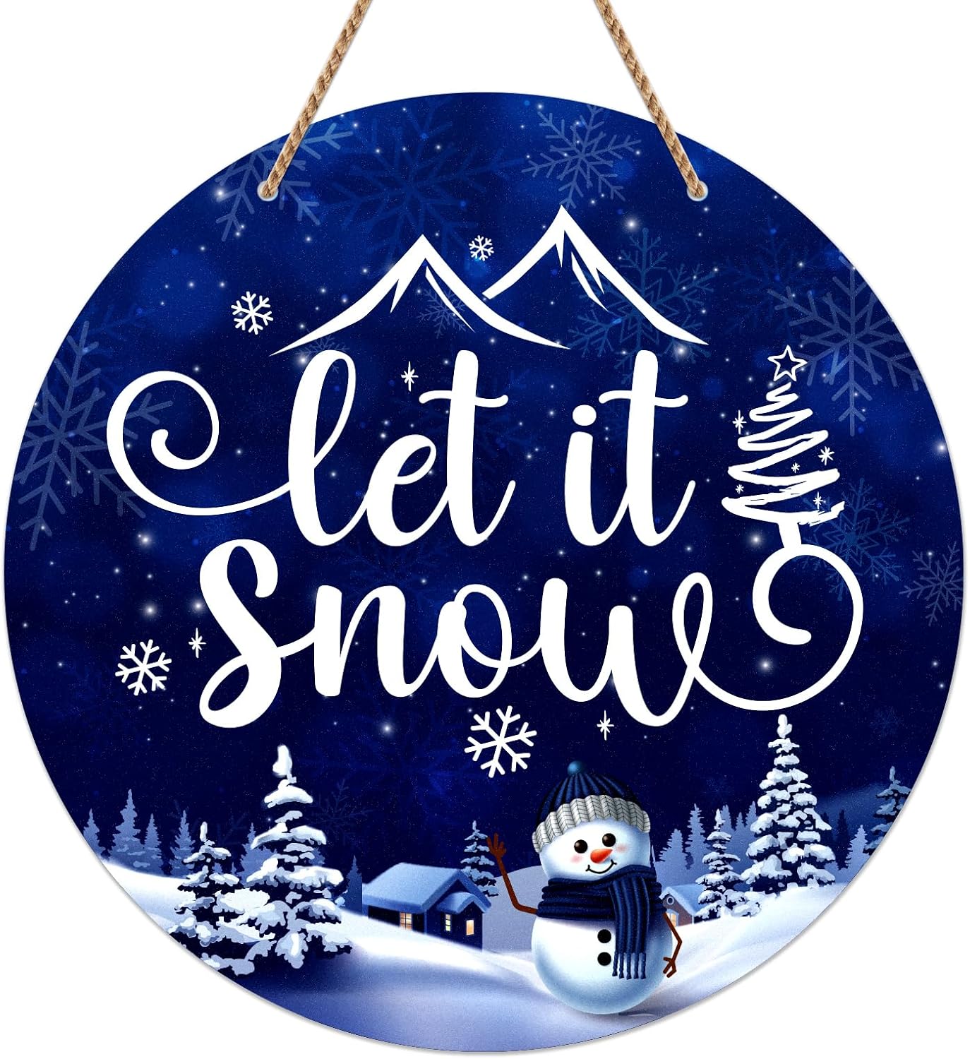 Amazon D4DREAM Winter Welcome Door Sign Snowman Winter amazon-d4dream-winter-welcome-door-sign-snowman-winter