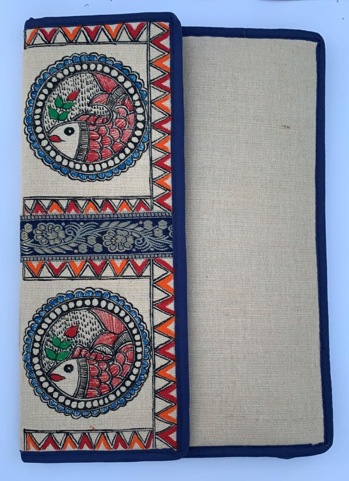 Madhubani Printed Jute File Folders for Certificates, Document ...