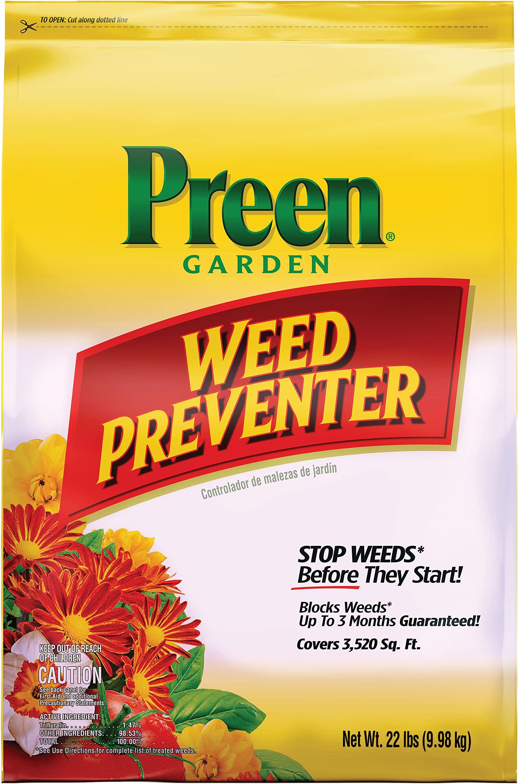 Amazon.com: Preen Garden Weed Preventer - 22 lb. - Covers 3,520 sq. ft ...