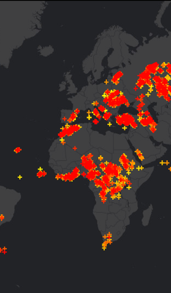 Global Lightning Strikes Map - App on Amazon Appstore