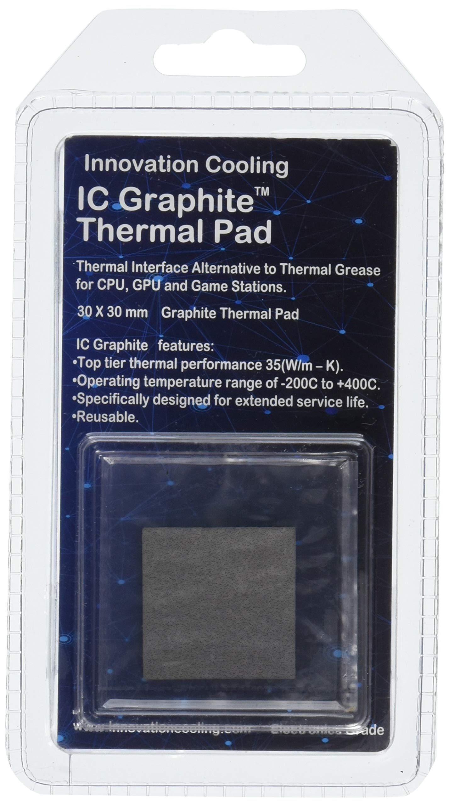 Amazon.co.jp: Innovation Cooling IC Graphite Thermal Pad 30×30 : パソコン・周辺機器