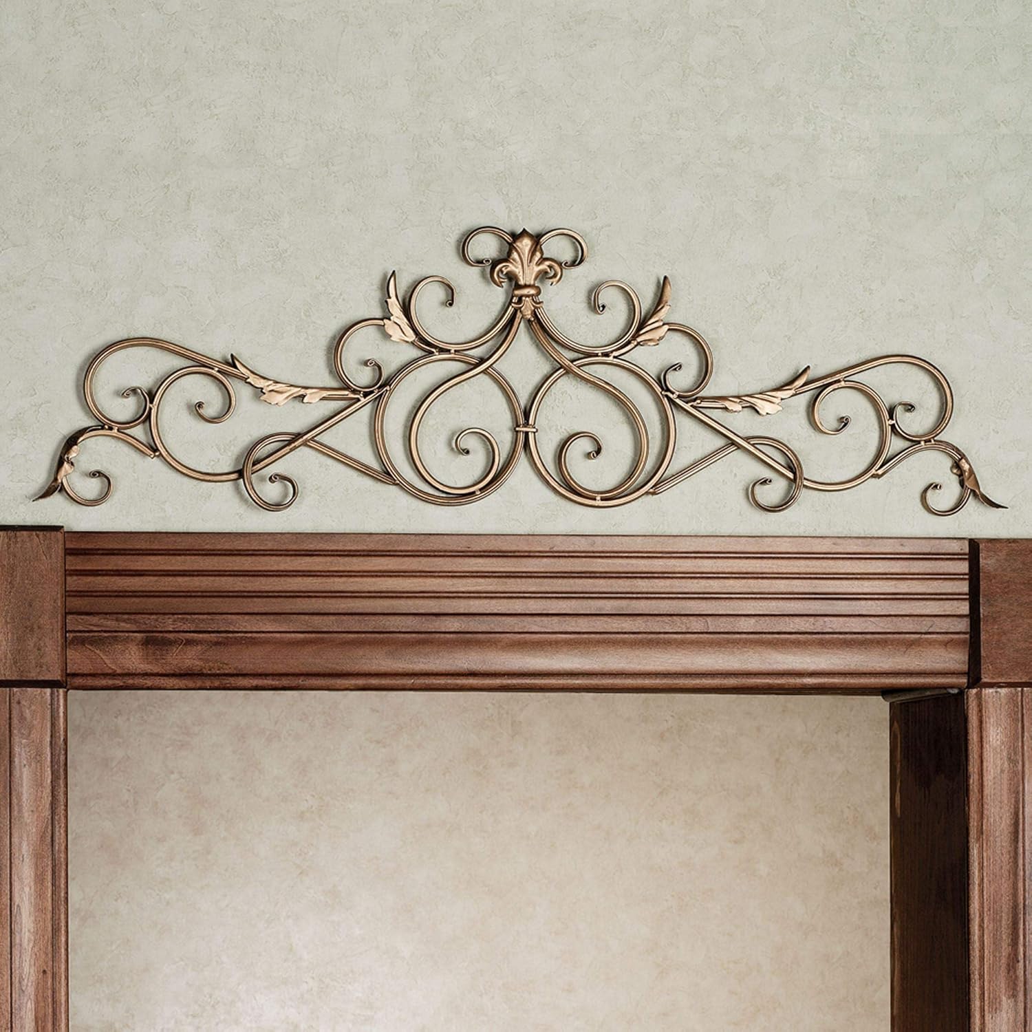 Amazon.com: Touch of Class Salvatoria Scroll Topper - Metal - Satin ...