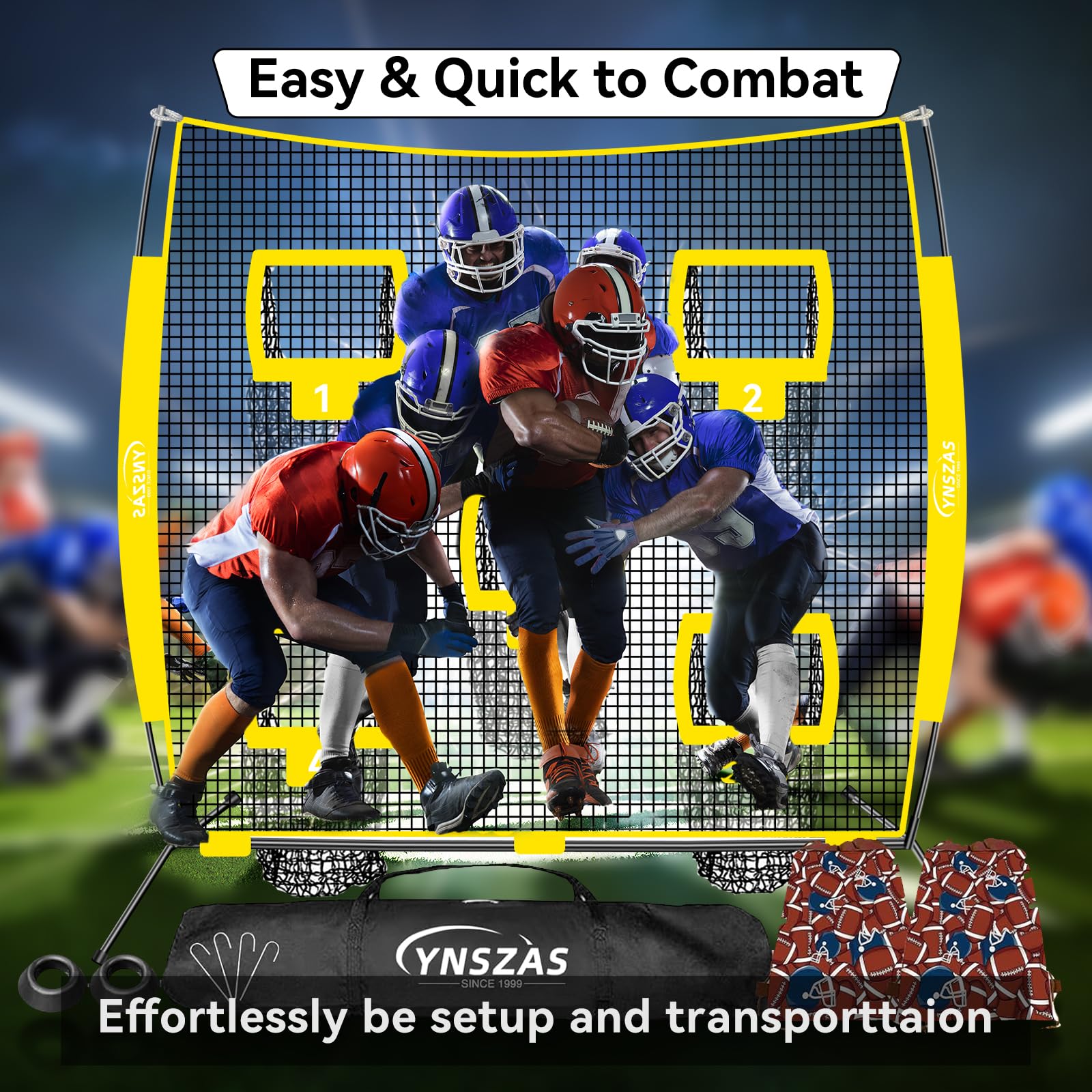 Snapklik.com : YNSZAS NEW Football Throwing Target Net, 7x7 FT ...