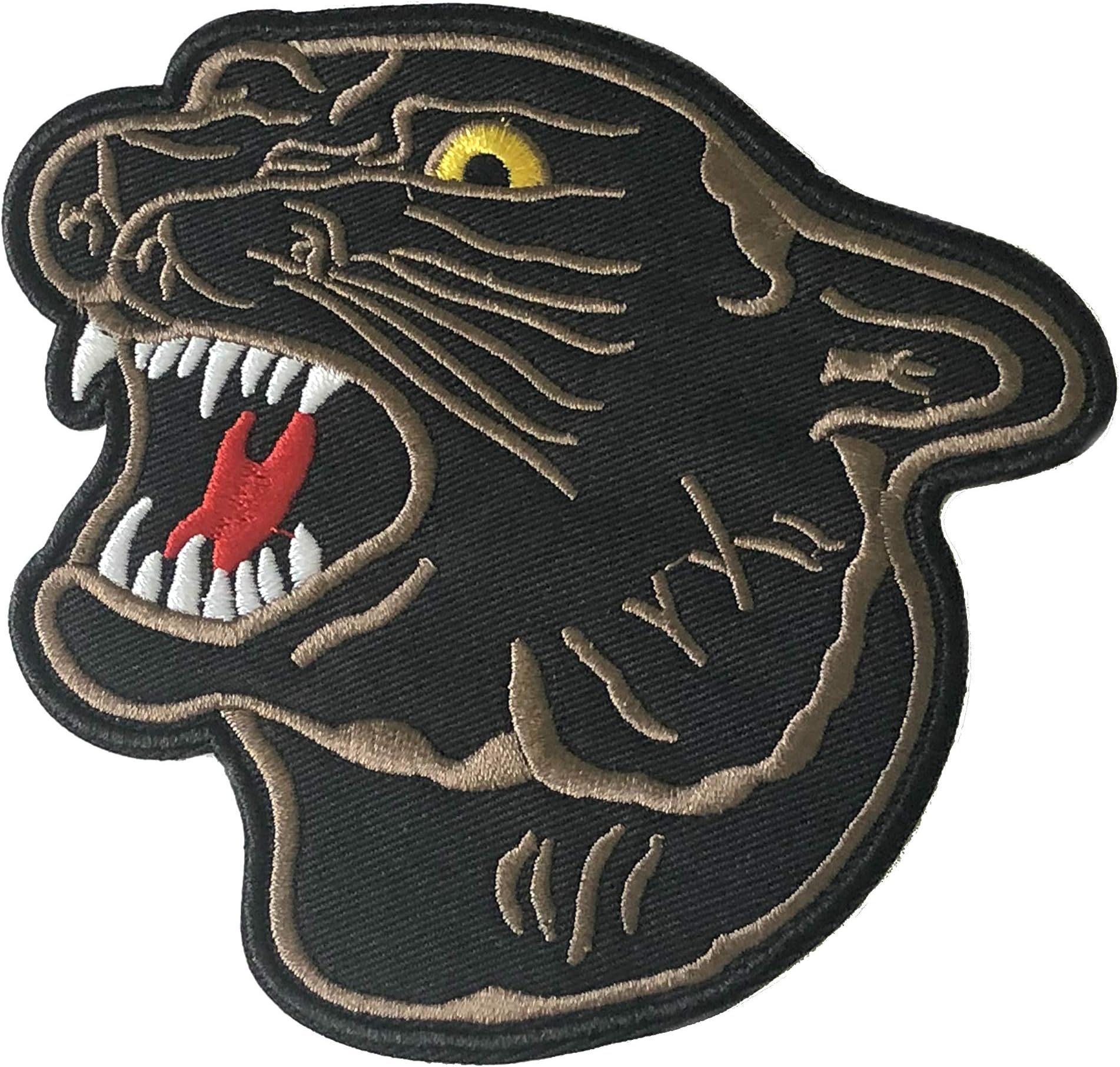Amazon.com: Asian 108 Markets Gold Edges Black Panther Tiger Patch ...