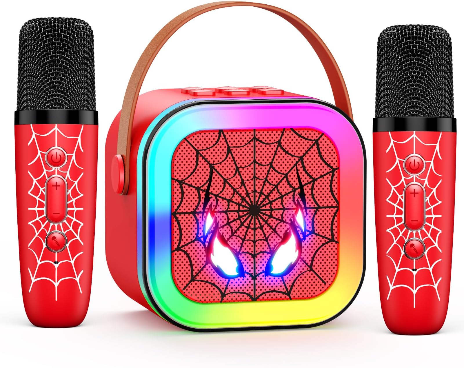 Amazon.com: Mini Karaoke Machine with 2 Wireless Microphones for Kids ...