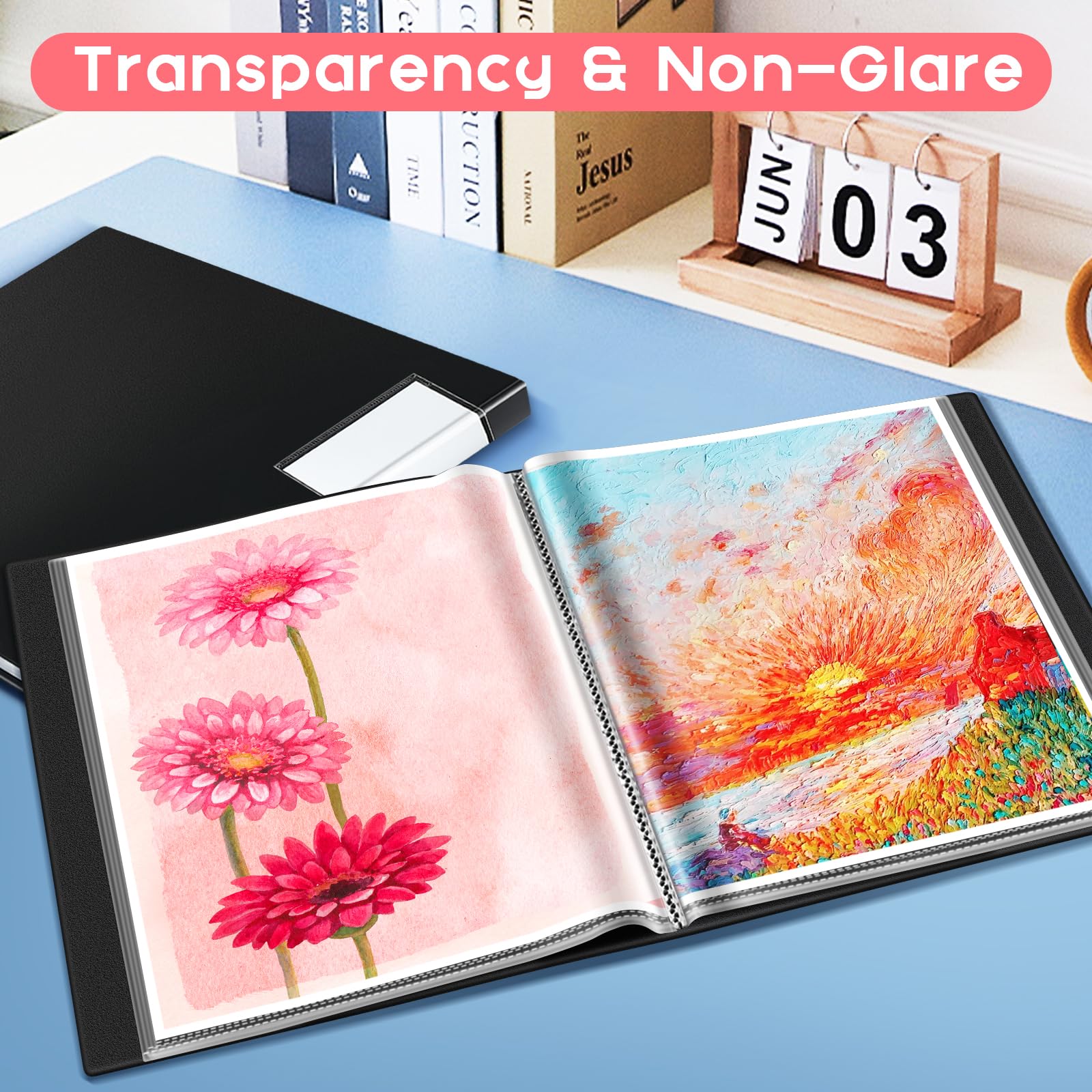 Art Portfolio Binder Dunwell 12x12 Presentation Binder, Folder With ...