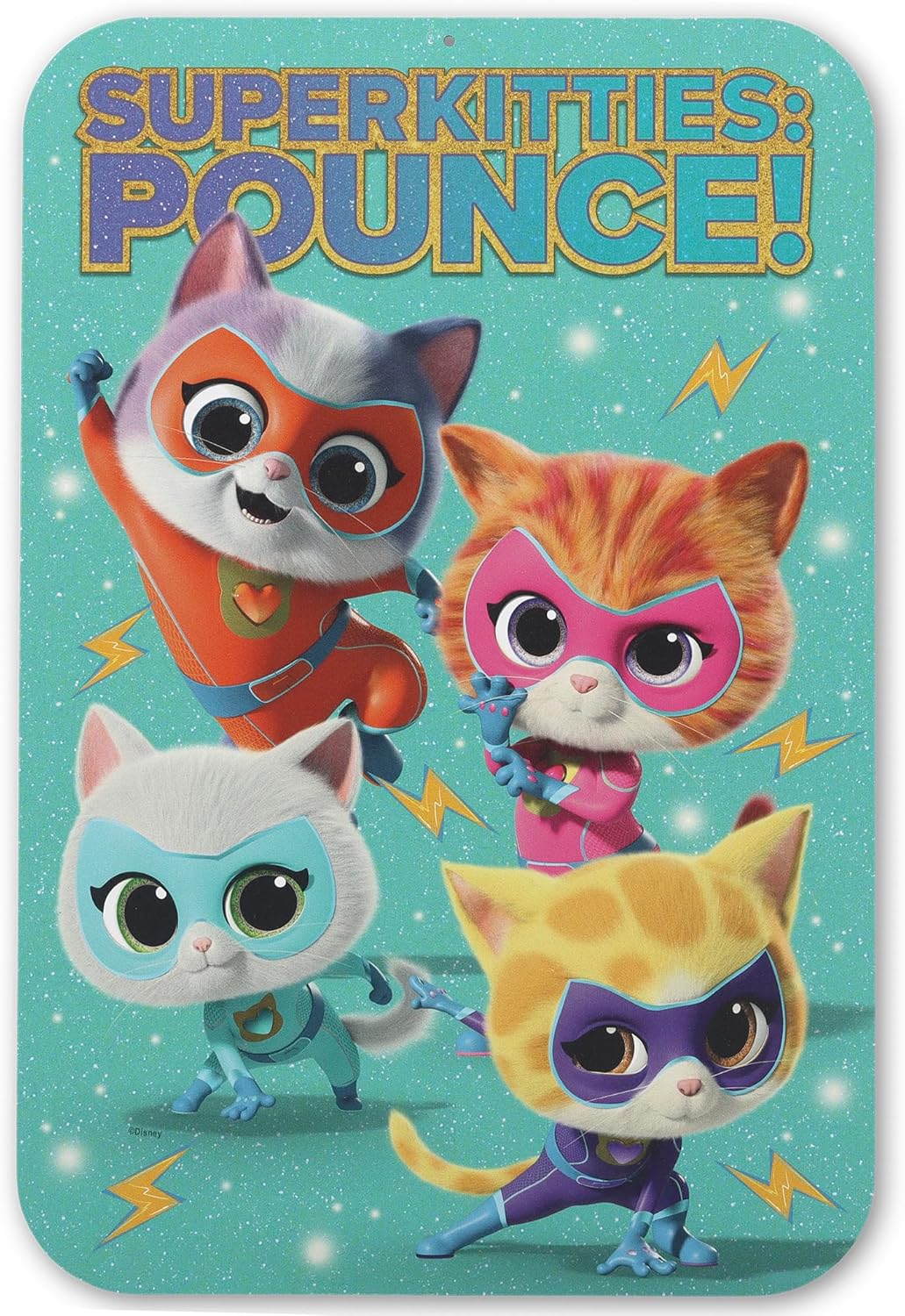 Amazon.com: Disney Super Kitties Pounce Metal Sign - Cute Super Kitties ...