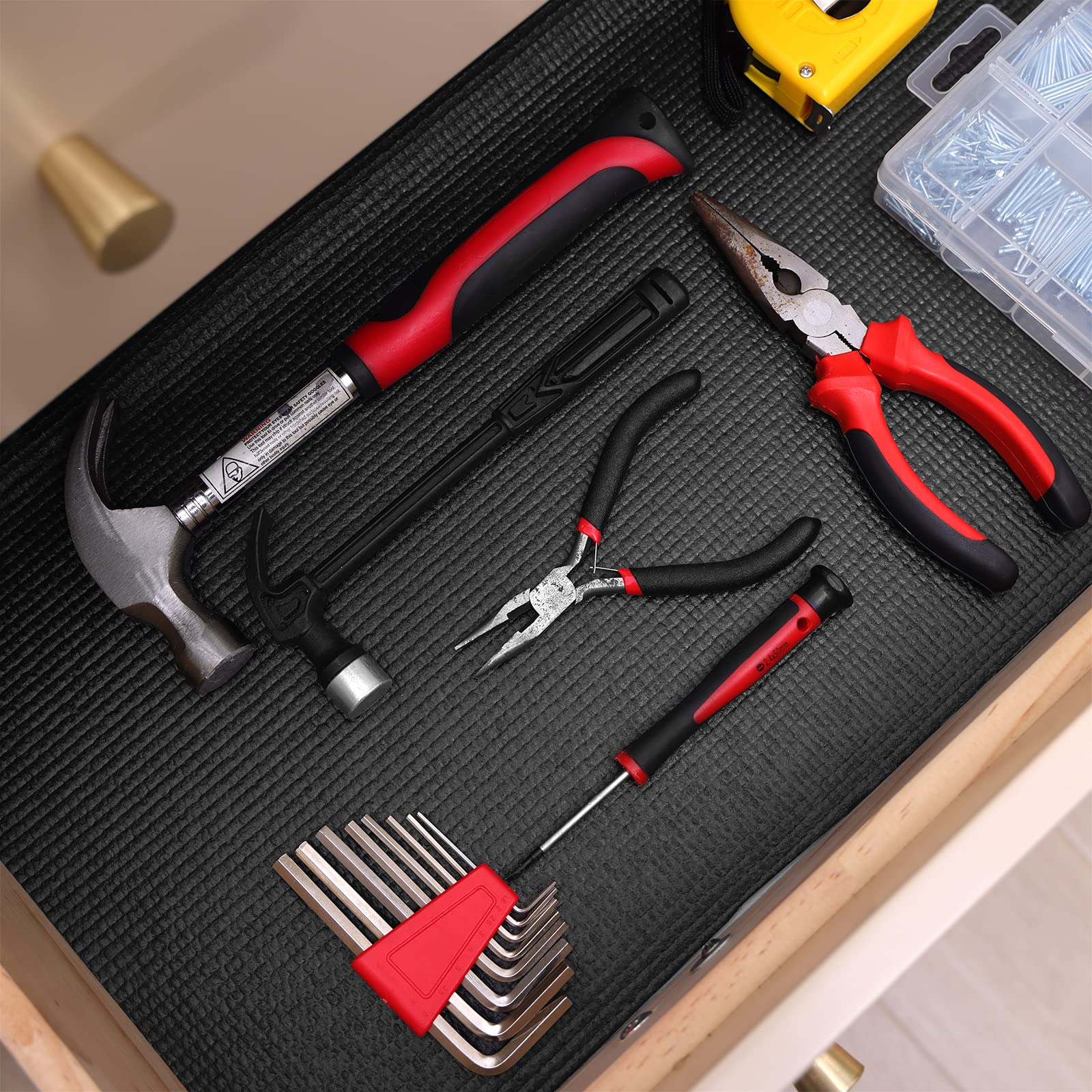 Snapklik.com : Tool Box Liner 17.5 Inch X 30 Feet Black Heavy Duty ...