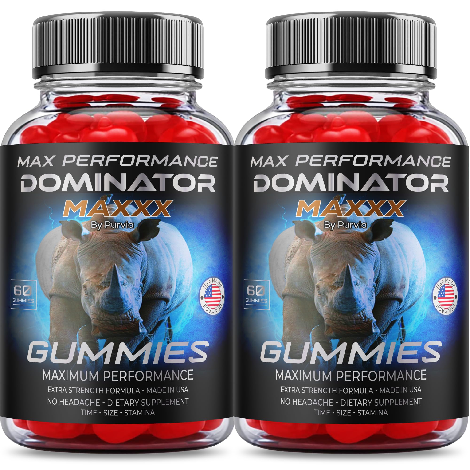 Amazon.com: (2 Pack) Dominator Maxx Gummies Maximum Strength ...