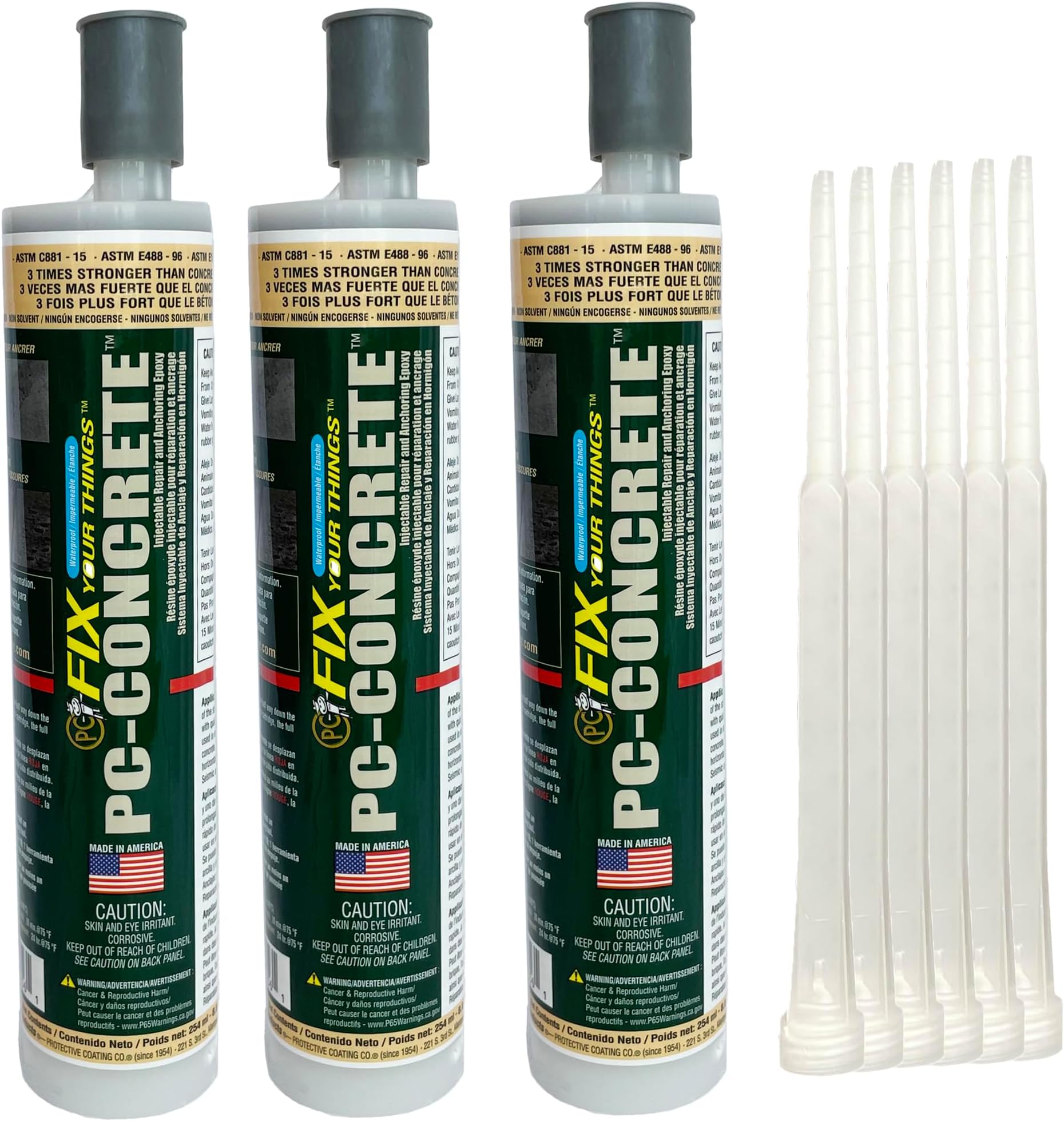 Polygem LCR Epoxy Concrete Crack Repair Kit - Stops Leaks - High ...