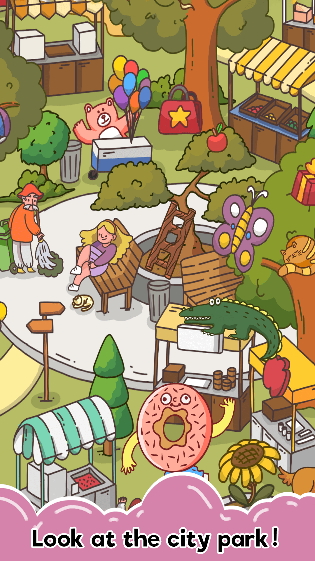 Sticker Book Puzzle: colorful painting game by glue and number, finding ...