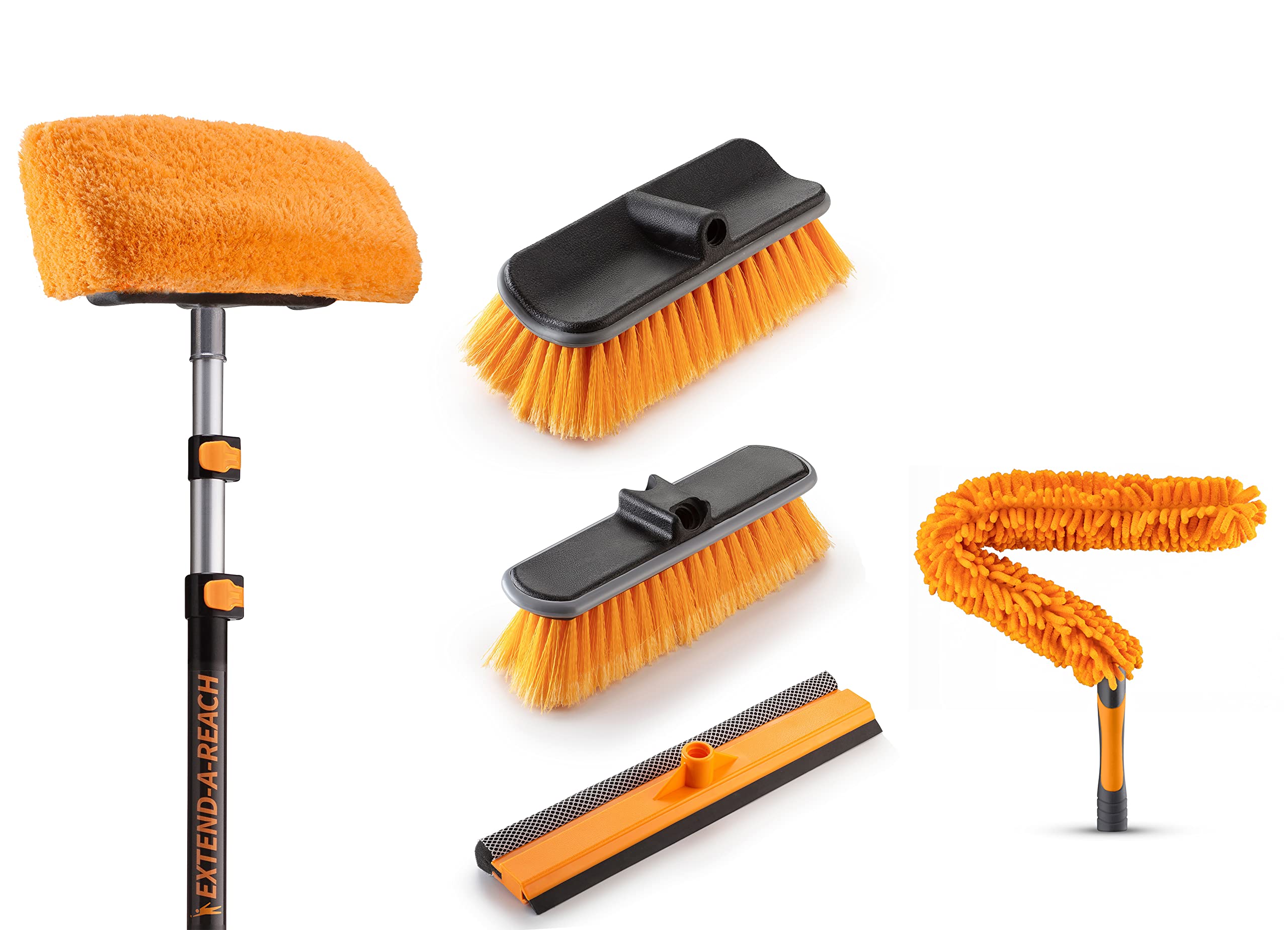 Amazon.com: 20 Foot Exterior House Cleaning Brush Set & Flexible ...
