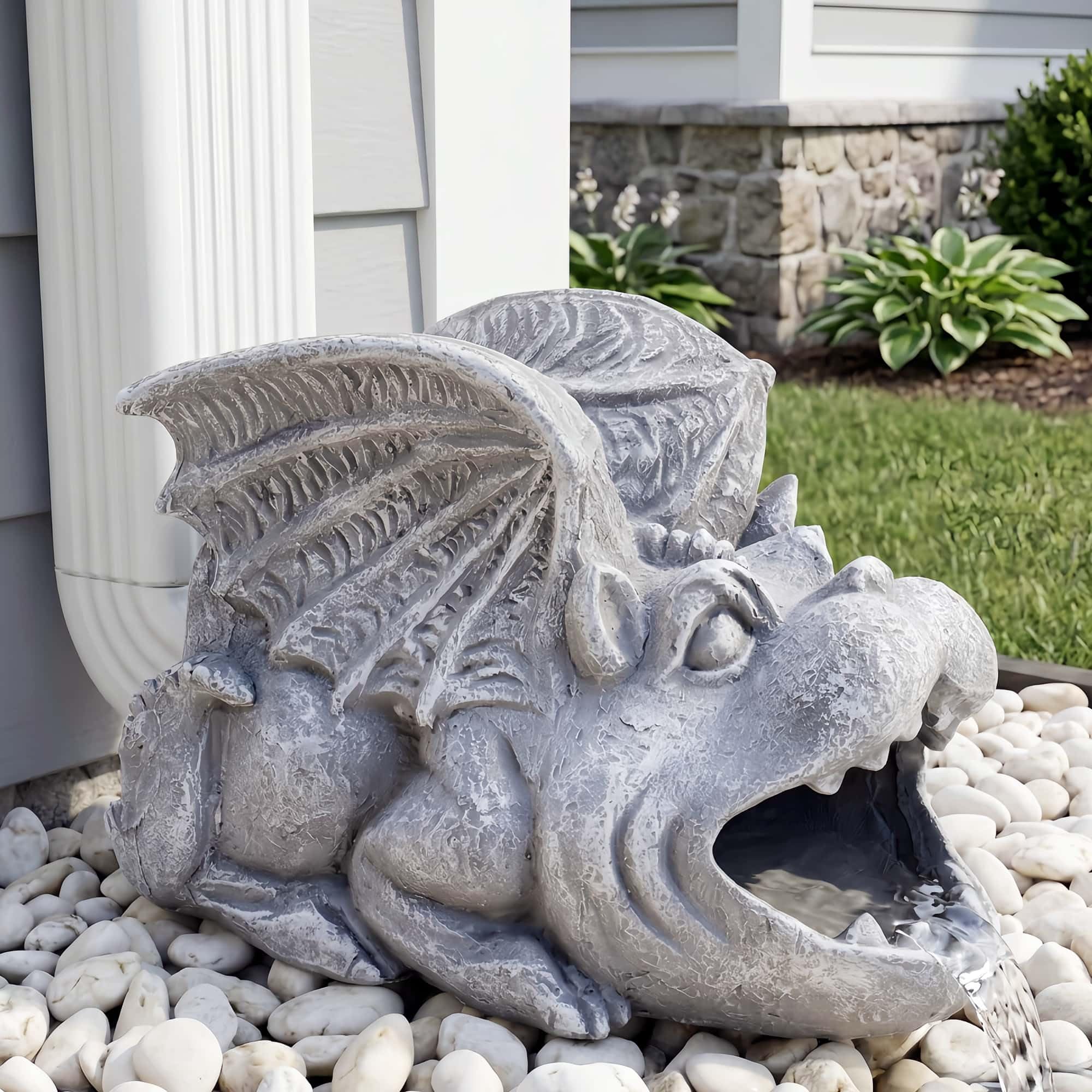 Snapklik.com : Euiroet Gothic Gargoyle Sculpture Gutter Downspout ...
