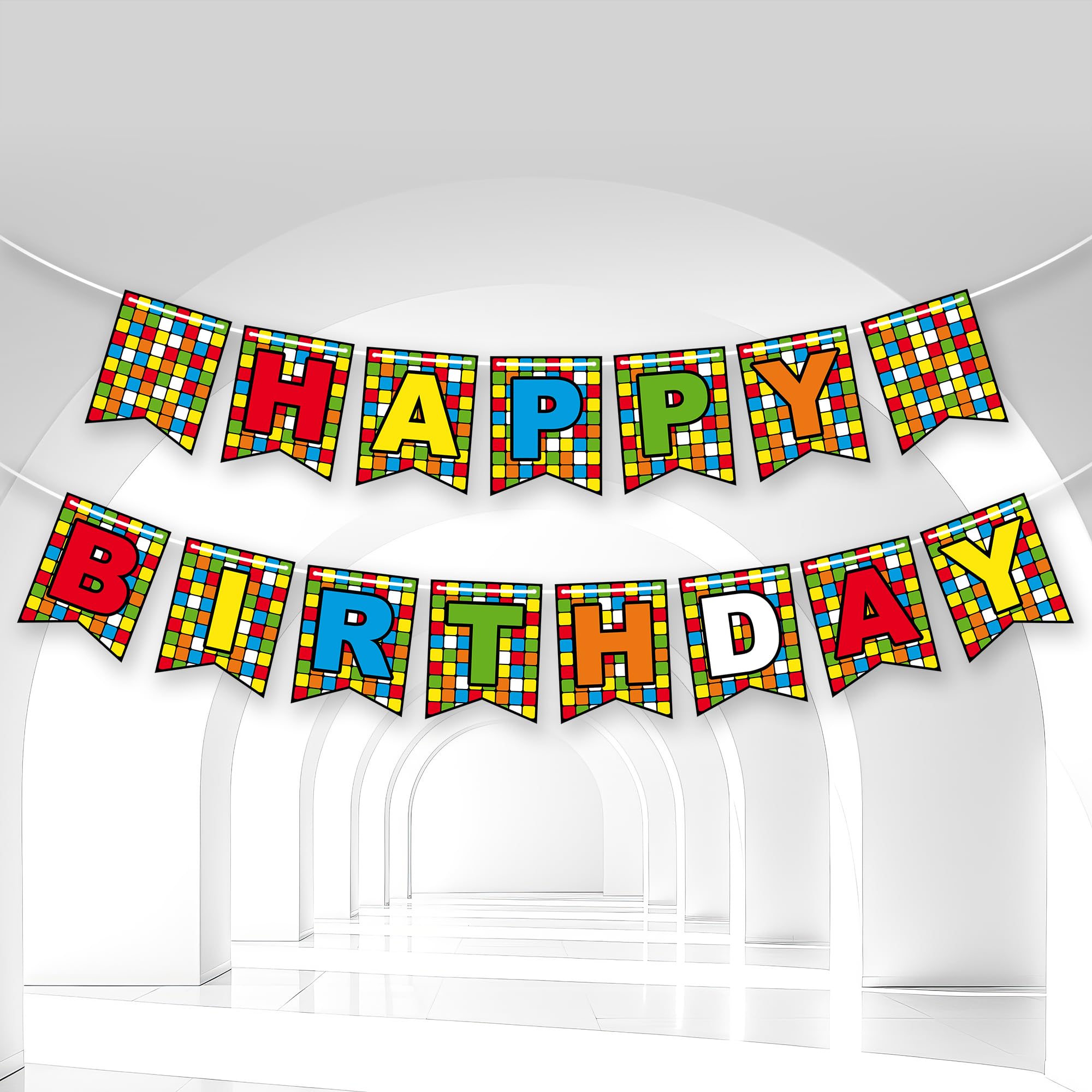 Printable Block Letters Happy Birthday