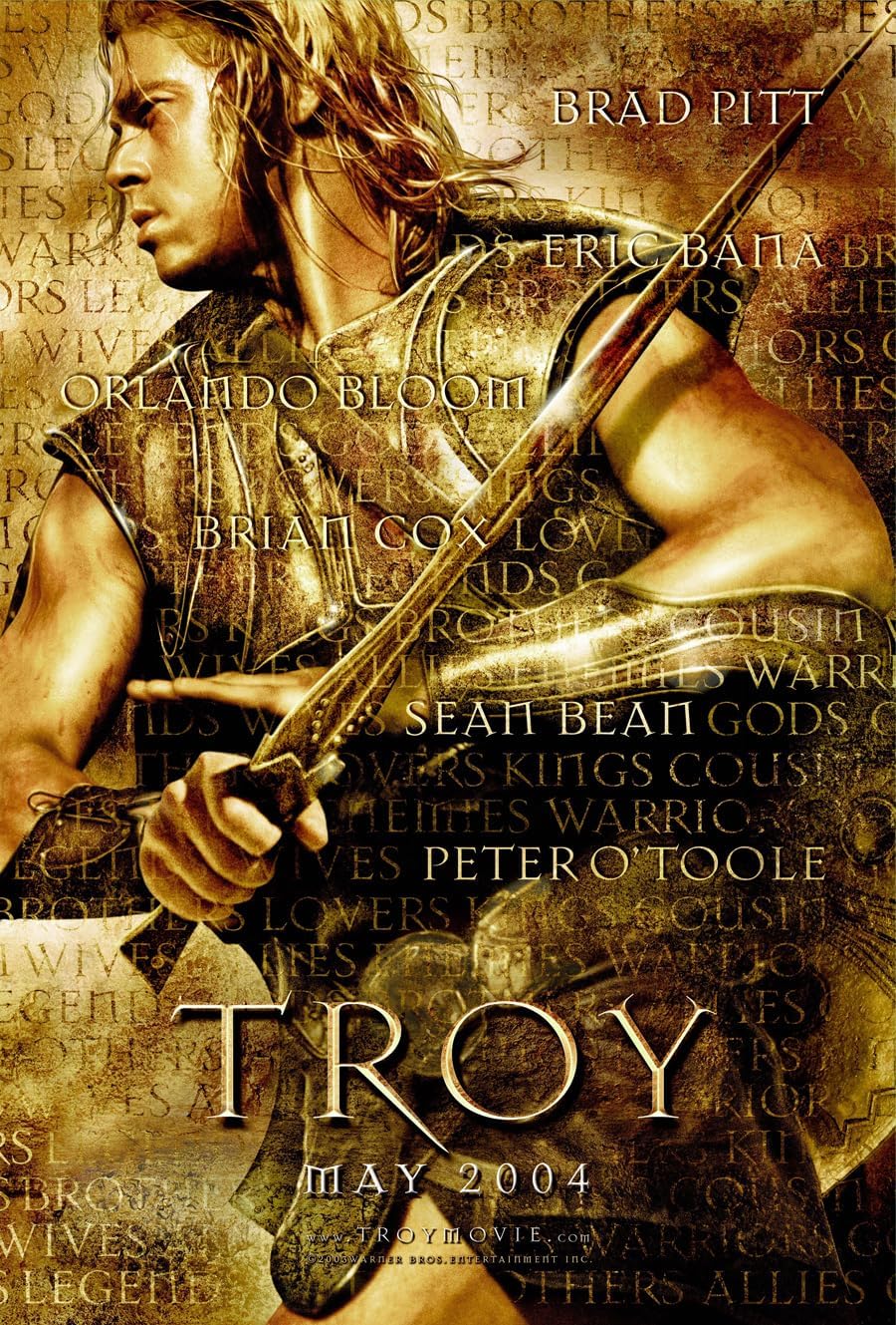 Amazon.com: TROY MOVIE POSTER 2 Sided ORIGINAL Advance 27x40 BRAD PITT ...