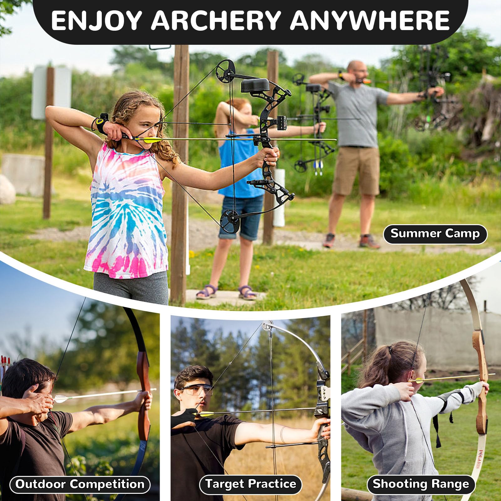 Snapklik.com : Kalkal Archery Target, 6 Side Bow Archery Target Block