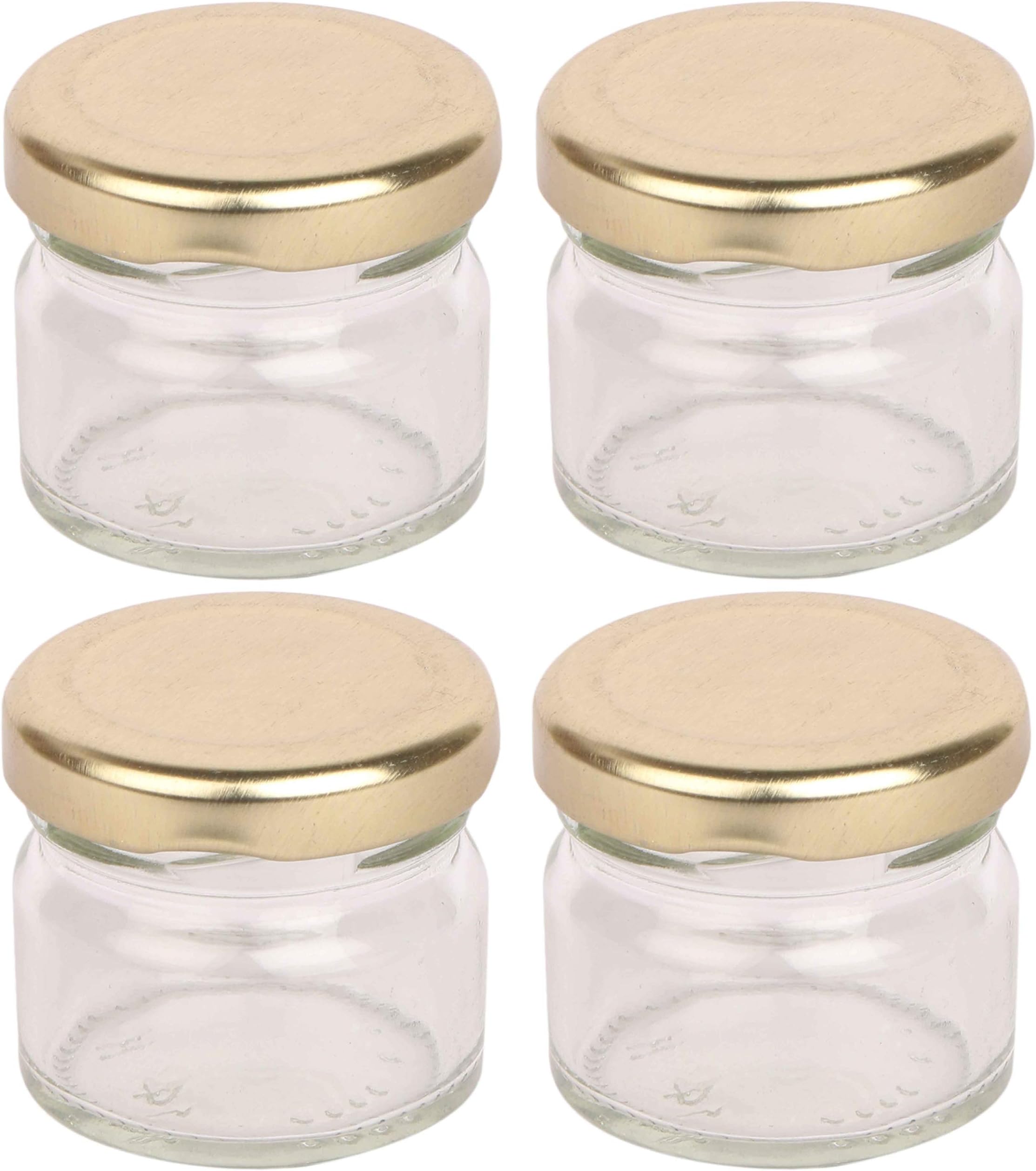 Buy HAPPY BORN Small Glass Jars with lid 200 ml | small glass container ...