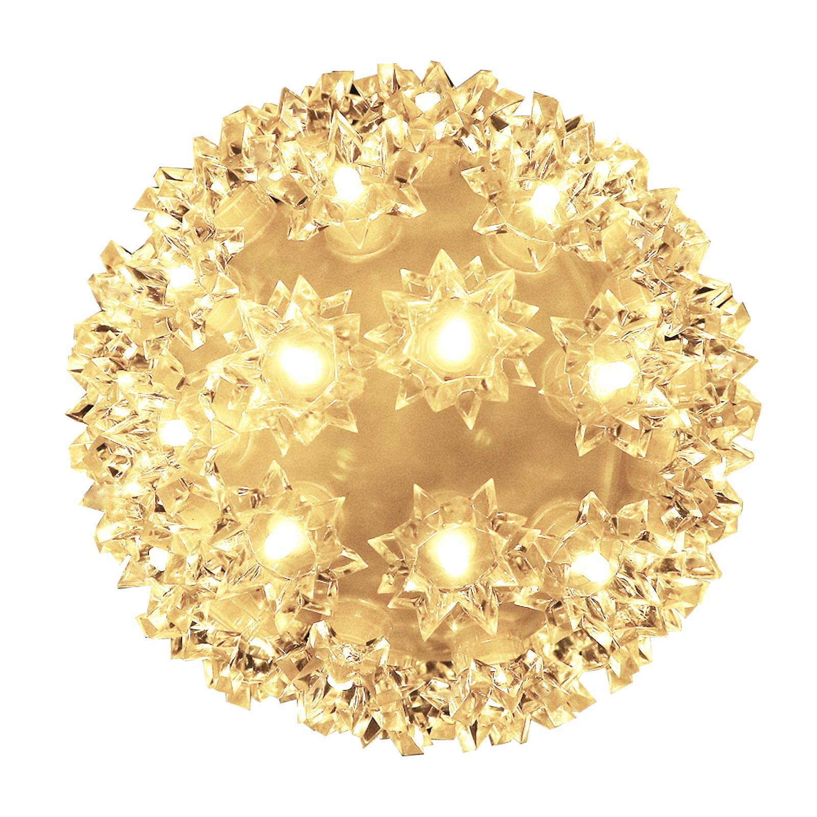 Christmas Lights Ball 5.5" Sparkling Outdoor Hanging Sphere Lights ...