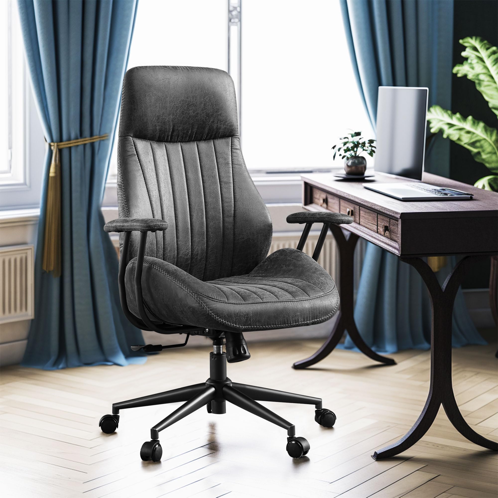 Amazon.com: CAODOC High Back Office Chair,Modern Swivel Office Chair ...