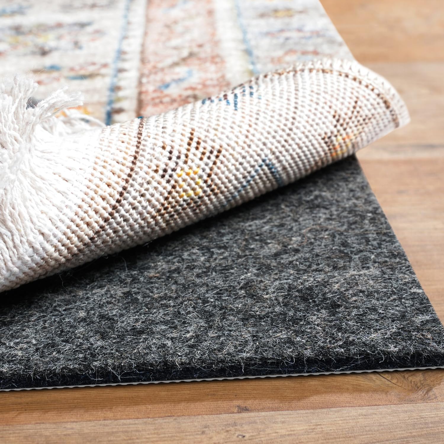 BAGAIL Felt And Natural Rubber Backing Rug Pads 1 4 Thick 8 X 10 Ft