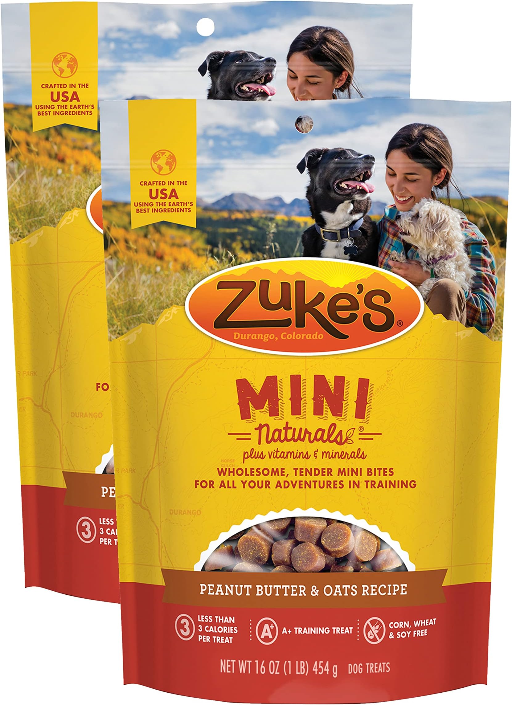 Amazon.com: Zuke’s Mini Naturals Soft Chewy Dog Treats for Training ...