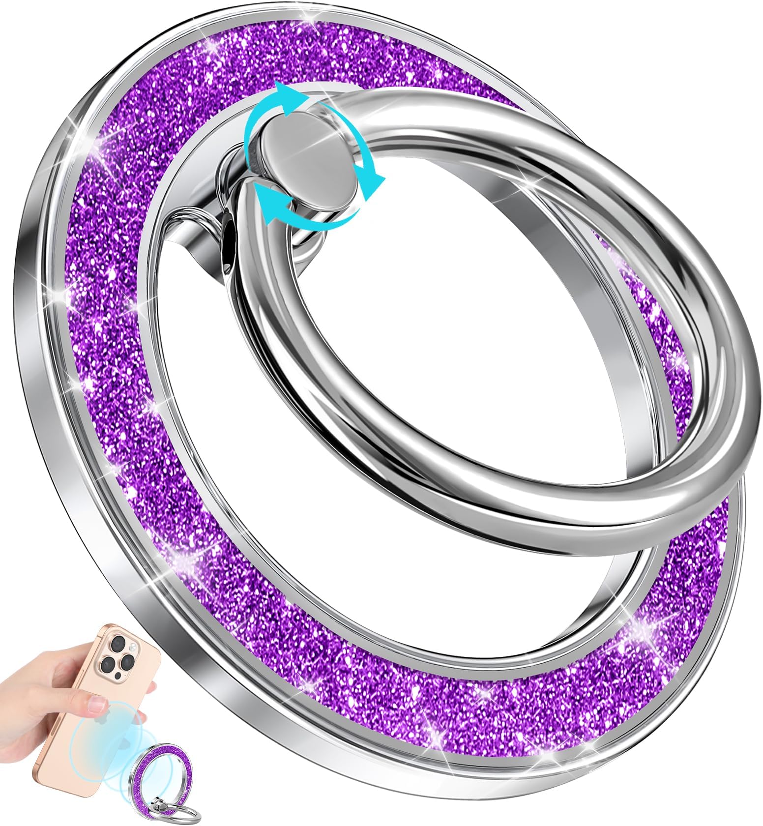 Amazon.com: LISEVO Phone Ring Holder Compatible with MagSafe - Magnetic ...