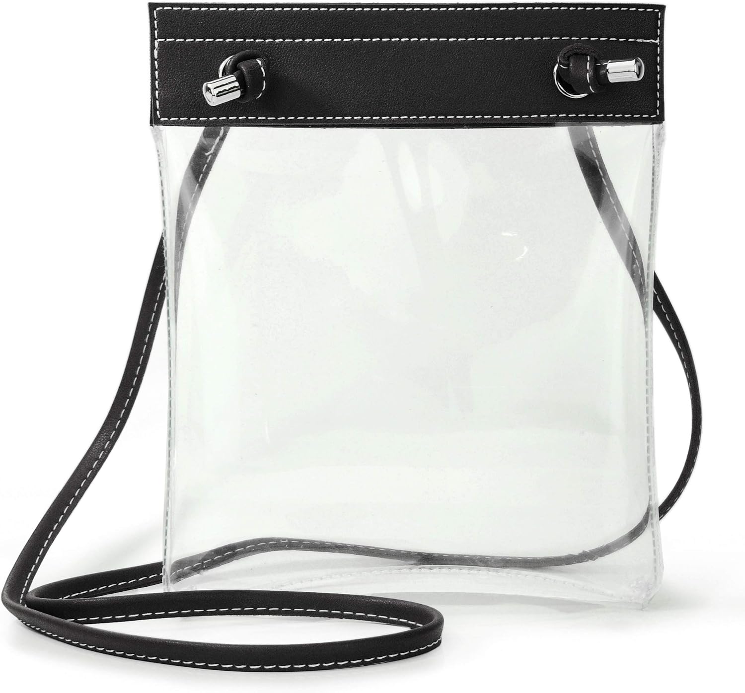 Clear Flat Cross Body Bag Women Single Shoulder Bag for Stadium ...