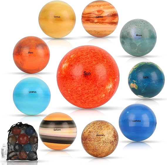 Amazon.com: Solar System Stress Ball for Kids and Adult 10 Piece, with ...