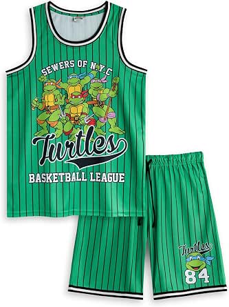 Teenage Mutant Ninja Turtles Mens Green Basketball Set | 2 Piece ...