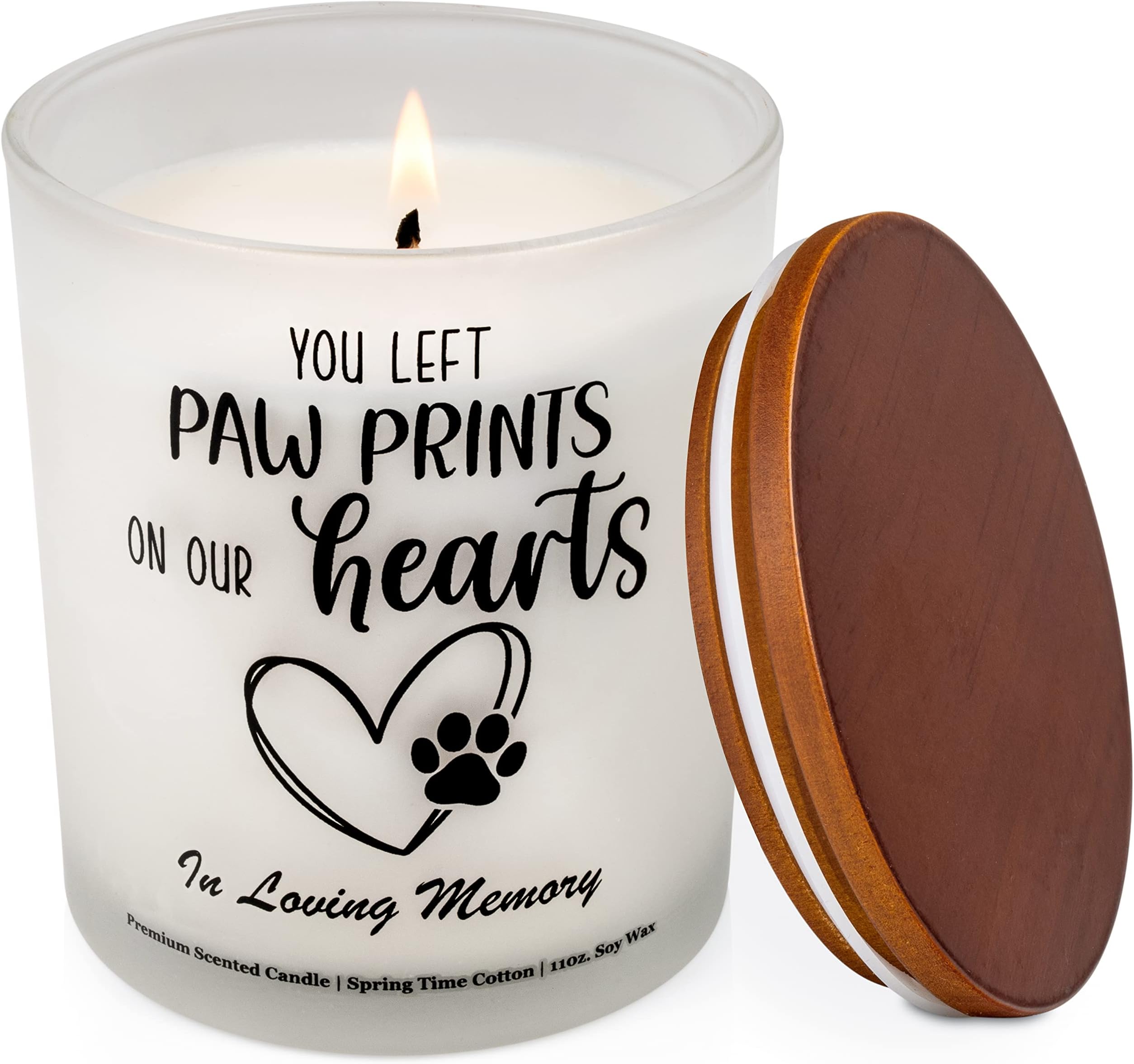 Amazon.com: One Fur All Pet Memorial Candle - Pet Remembrance Candle ...