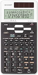 Sharp EL-531 TG-WH Wissenschaftlicher Schulrechner (2-zeilige Anzeige, D.A.L.-Eingabe, Solar ...